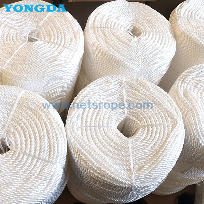Four Strand High Strength Polypropylene Filament Mooring Ropes