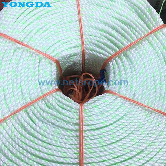 4 Strand Polypropylene Split Film Fibre Ropes 10mm GB/T8050-2017