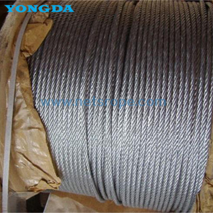 6 X 7 Galvanized Steel Wire Ropes 16mm For Highway Median And Shoulder ...