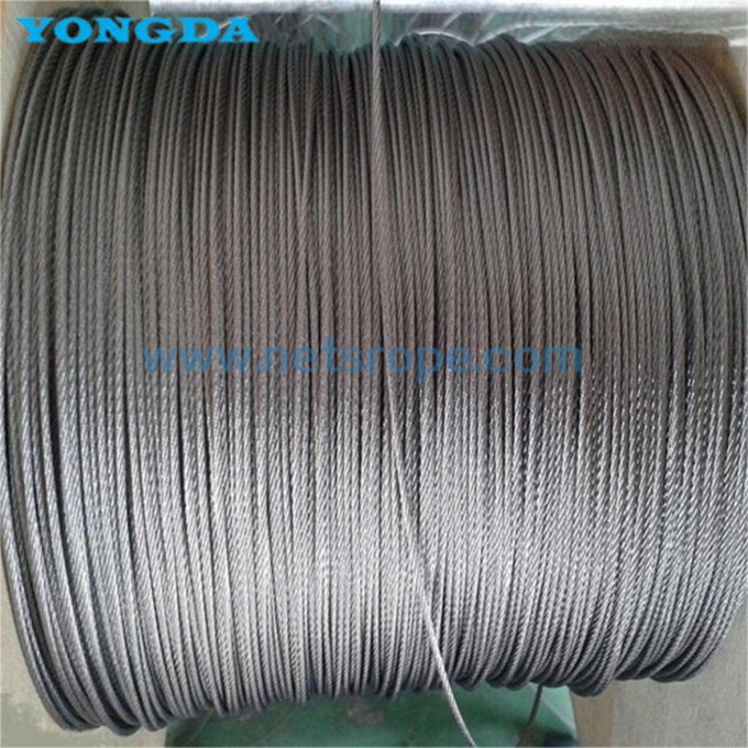 3 X 19 Galvanized Steel Wire Ropes 28mm For Highway Guardrail