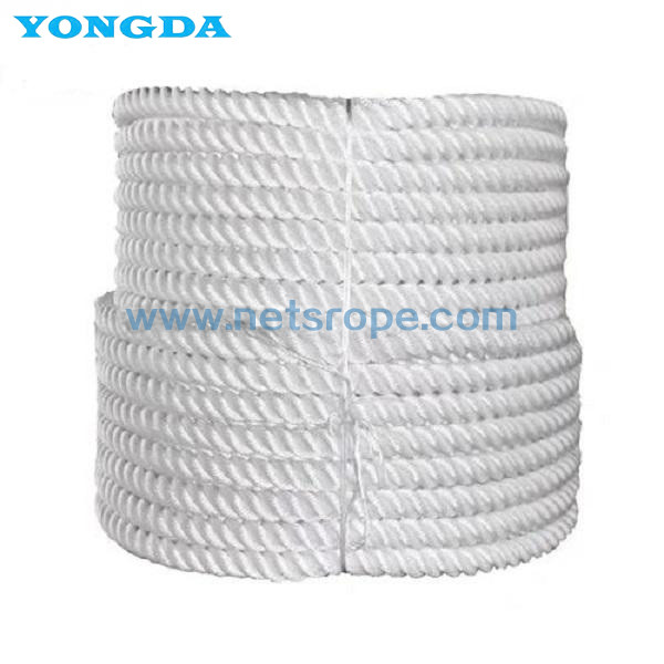 3 Strand Polyester Polypropylene Rope Hawser Laid Dual Fibre 6mm